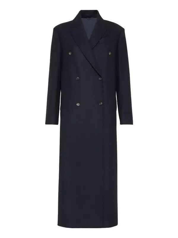 Brunello Cucinelli Lightweight Wool Overcoat - Night