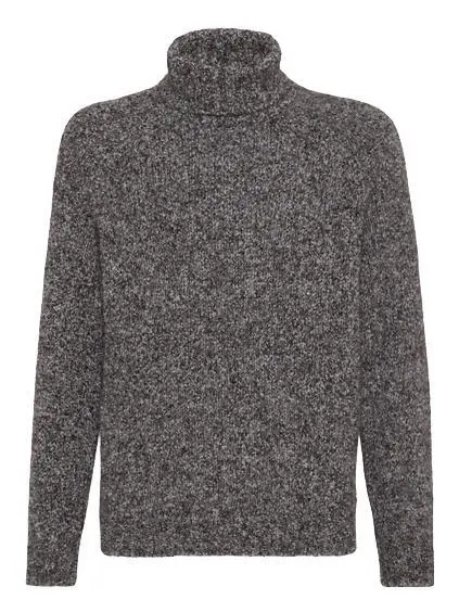 Brunello Cucinelli Turtleneck Knit Sweater - Dark Grey