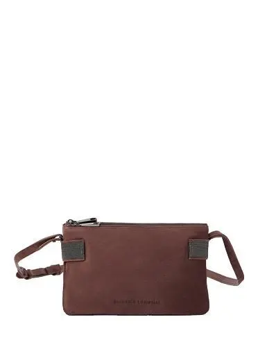 Brunello Cucinelli Essence Mini Shoulder Bag - Burgundy
