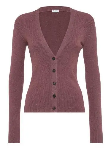 Brunello Cucinelli Cashmere Cardigan - Mauve