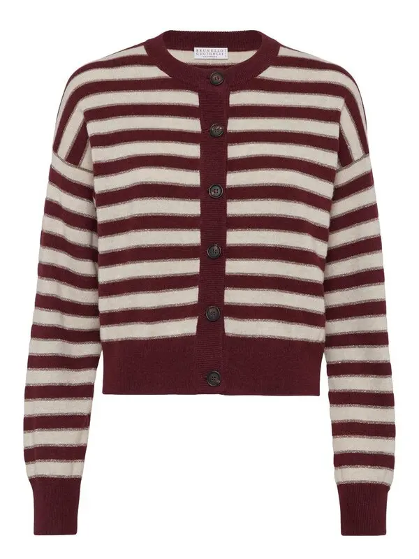Brunello Cucinelli Cashmere Cardigan - Amaranth