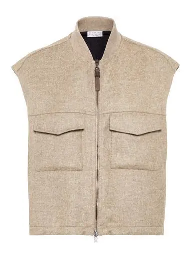 Brunello Cucinelli Virgin Wool Vest - Rope