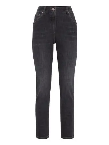 Brunello Cucinelli Slim Trousers - Dark Grey