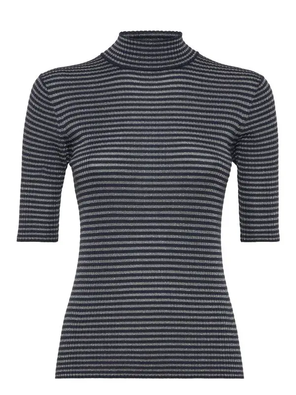 Brunello Cucinelli Striped Lightweight Sweater - Night