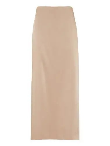 Brunello Cucinelli Column Skirt - Warm Beige