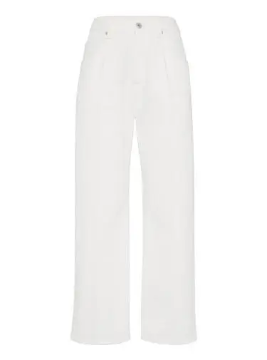 Brunello Cucinelli Contemporary Square Trousers - Ivory