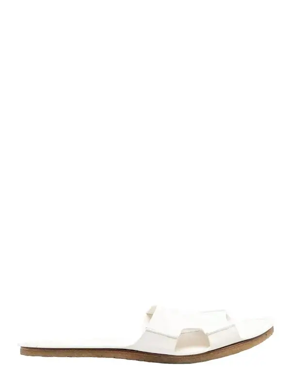 THE ROW Cut-out Faux-leather Sandals - Neutrals
