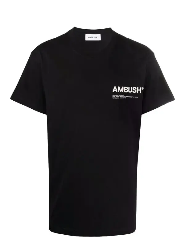AMBUSH Logo-print Cotton T-shirt - Black