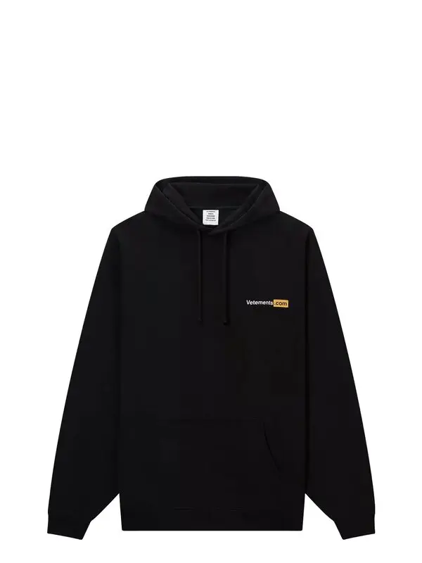 Vetements Logo-print Hoodie - Black