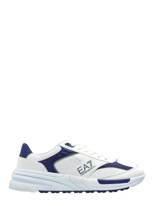 Emporio Armani Mesh Panelled Sneakers - White