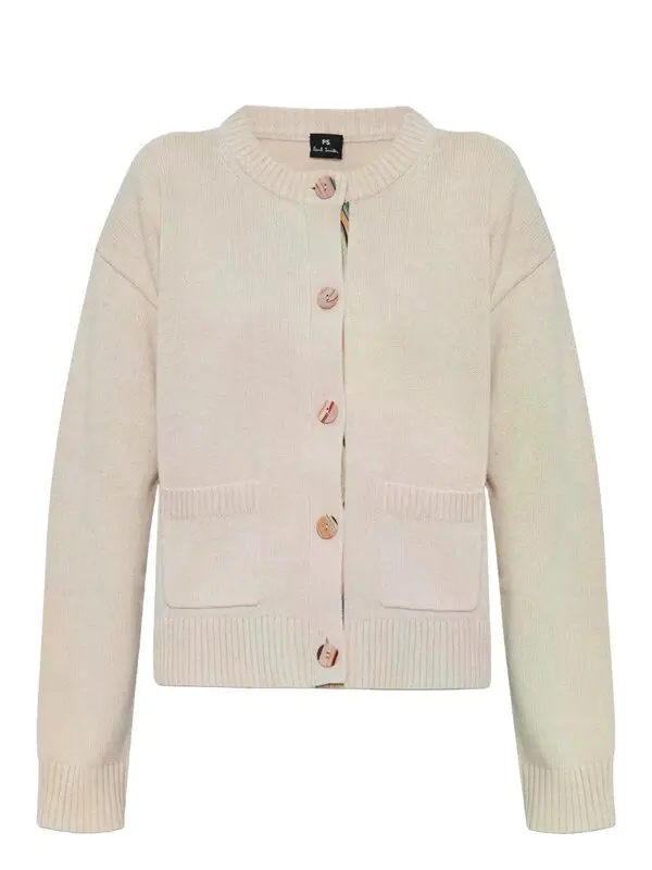 Paul Smith Button-front Knitted Cardigan - Neutrals