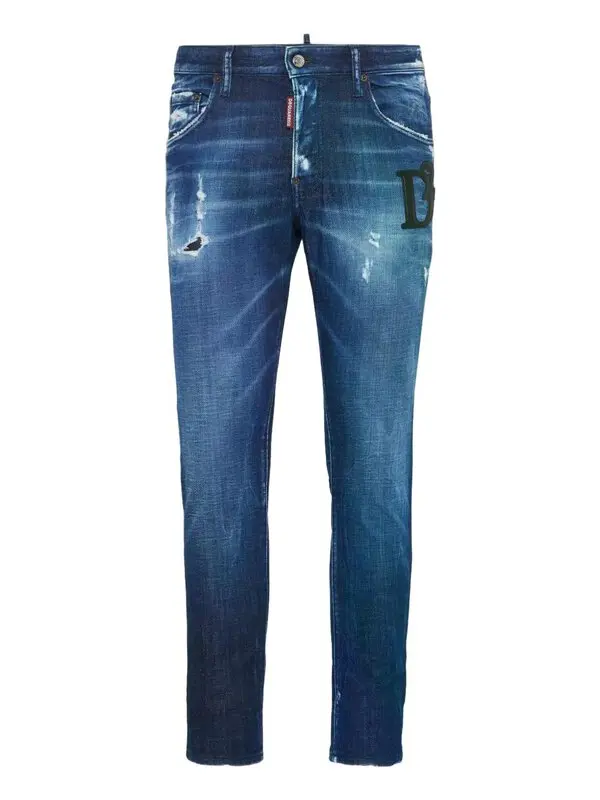 Dsquared2 Ripped Detail Jeans - Blue