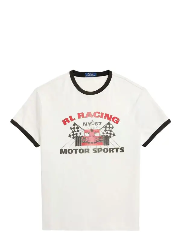 Polo Ralph Lauren Racing-graphic T-shirt - White