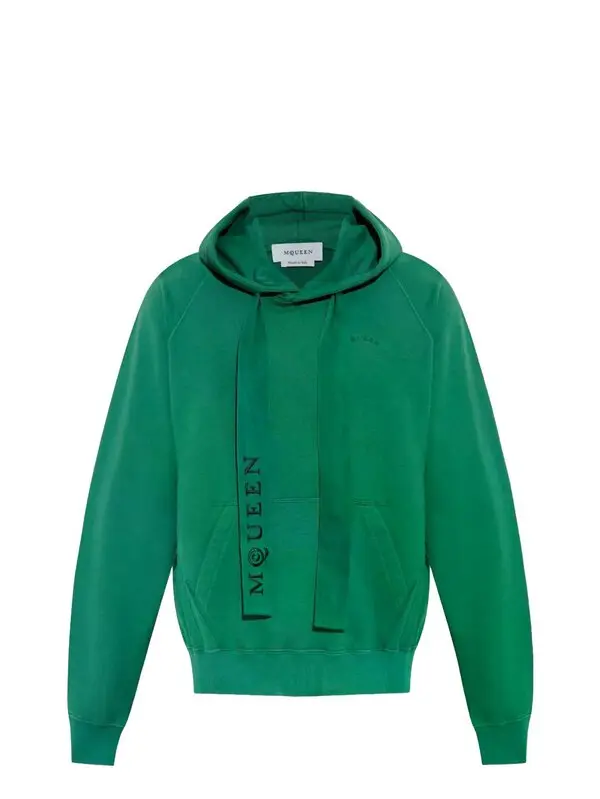 Alexander McQueen Cotton Hoodie - Green