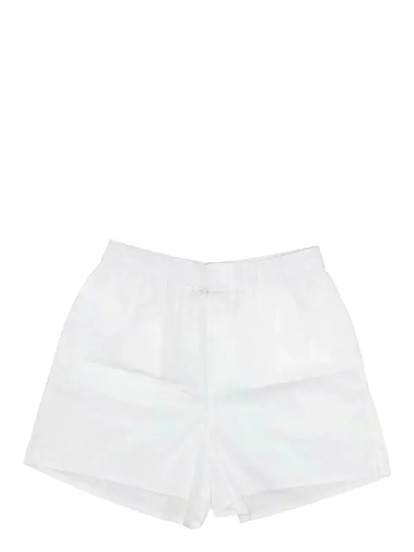 LA ROSE Elasticated-waist Shorts - White