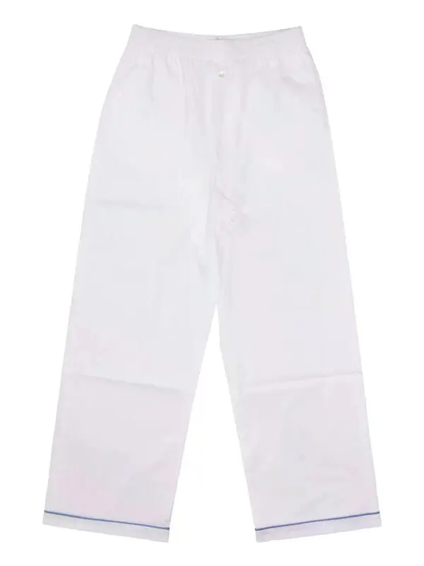 LA ROSE Cotton Trousers - White