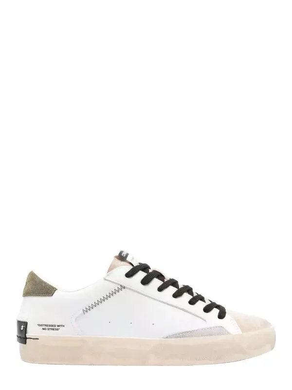 CRIME LONDON Distressed Sneakers - White