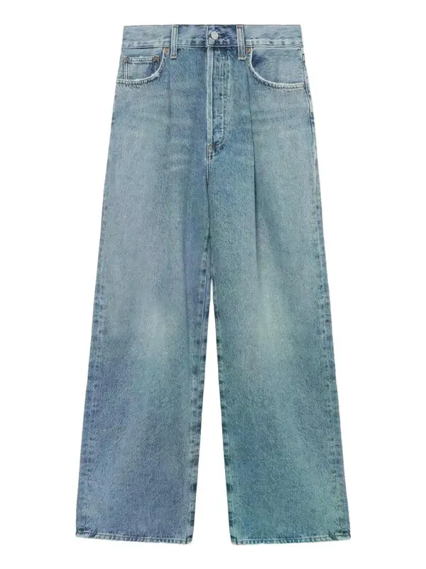 AGOLDE Franka Pleated Jeans - Blue