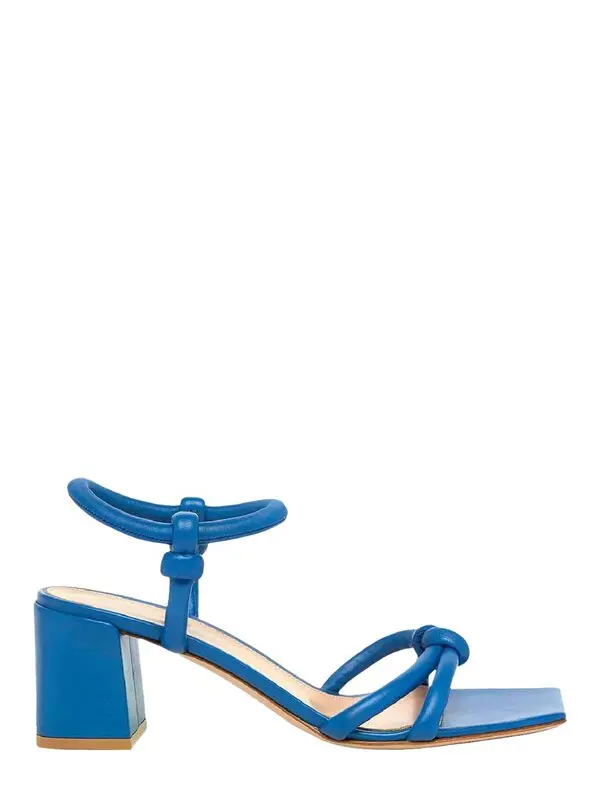 GIANVITO ROSSI 55mm Knotted Strappy Sandals - Blue
