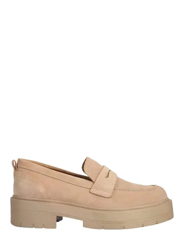 Geox Suede Slip-on Loafers - Neutrals