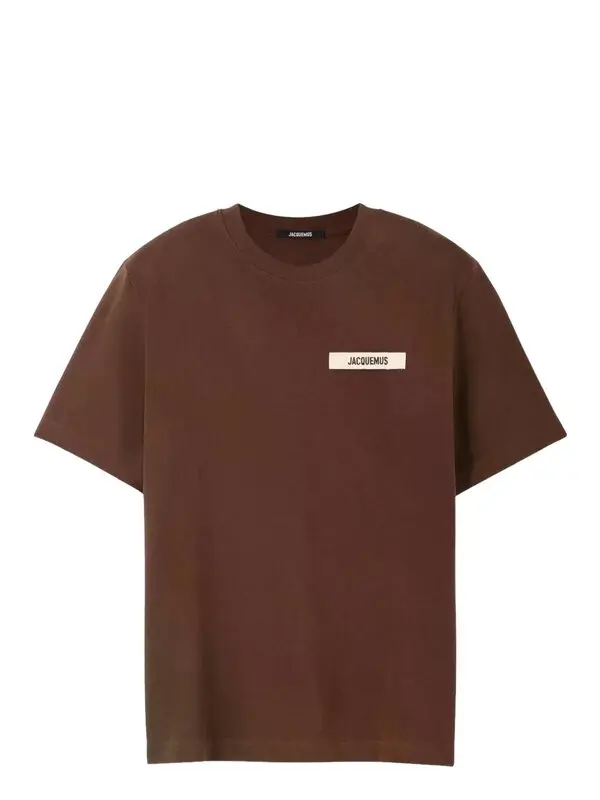 Jacquemus Logo-patch T-shirt - Brown