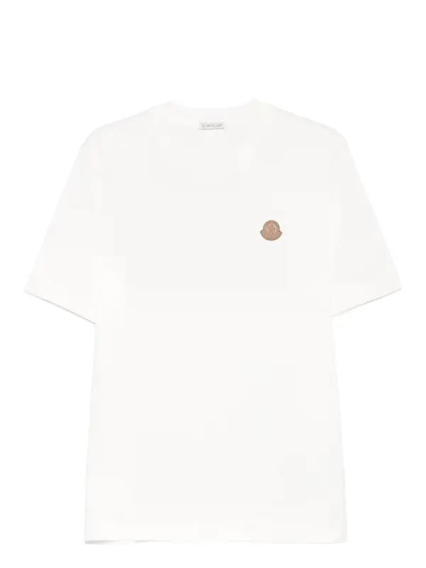 Moncler Logo-patch T-shirt - Neutrals