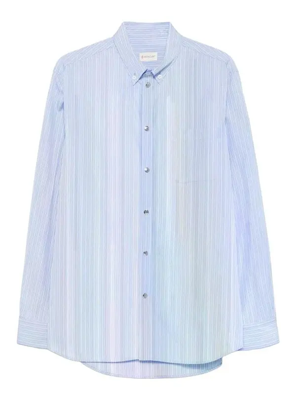 Moncler Striped Long-sleeved Shirt - Blue