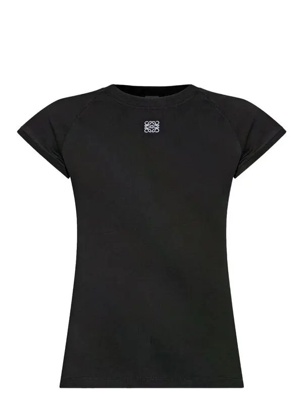 Loewe Anagram-embroidered T-shirt - Black
