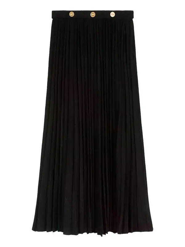 Ports 1961 Pleated Maxi Skirt - Black
