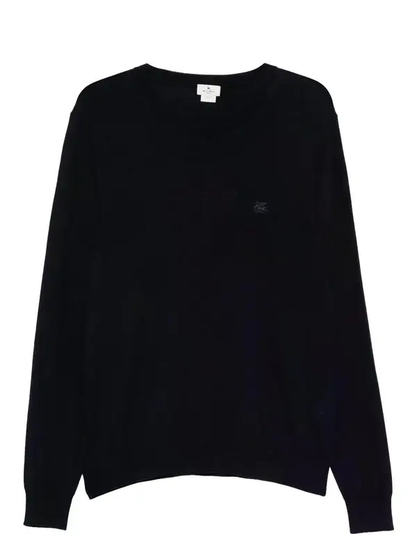 Etro Embroidered-logo Sweater - Blue