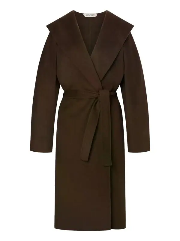 Alberta Ferretti Wool-cashmere Coat - Brown