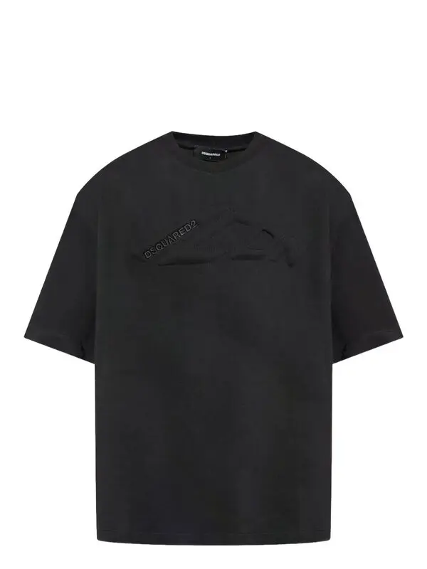 Dsquared2 Icon Logo-embroidered T-shirt - Black