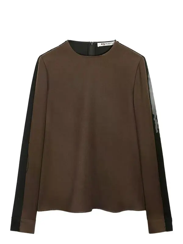 Ports 1961 Long-sleeve Wool Top - Brown