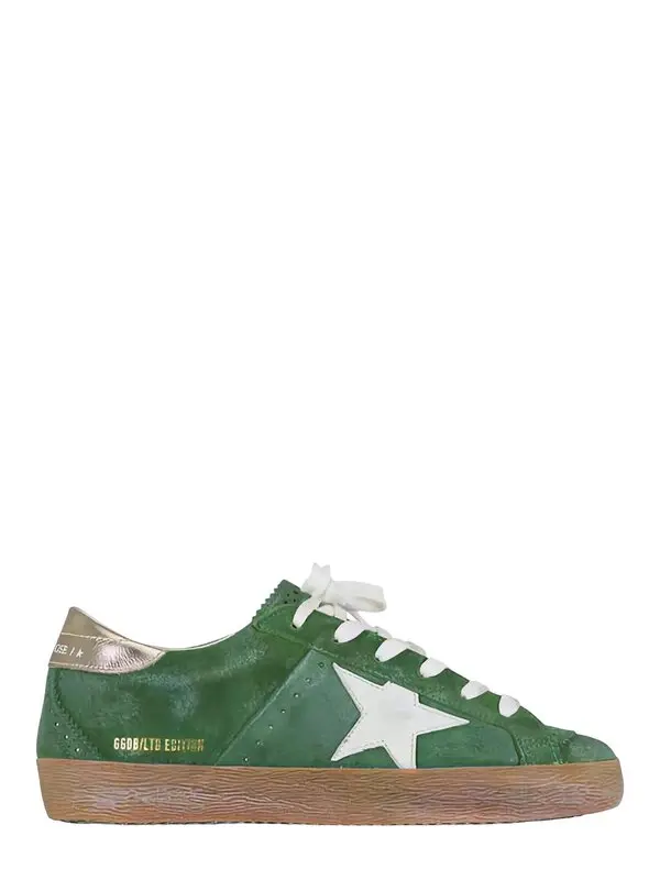 GOLDEN GOOSE Super-star Suede Sneakers - Green
