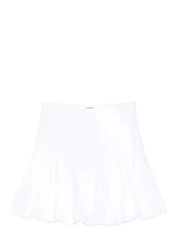 Sandro Cotton Mini Skirt - White