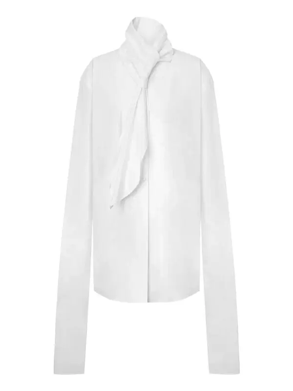 Alberta Ferretti Scarf-collar Shirt - White