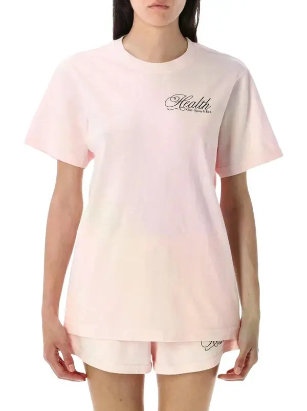 SPORTY & RICH Logo-print T-shirt - Pink