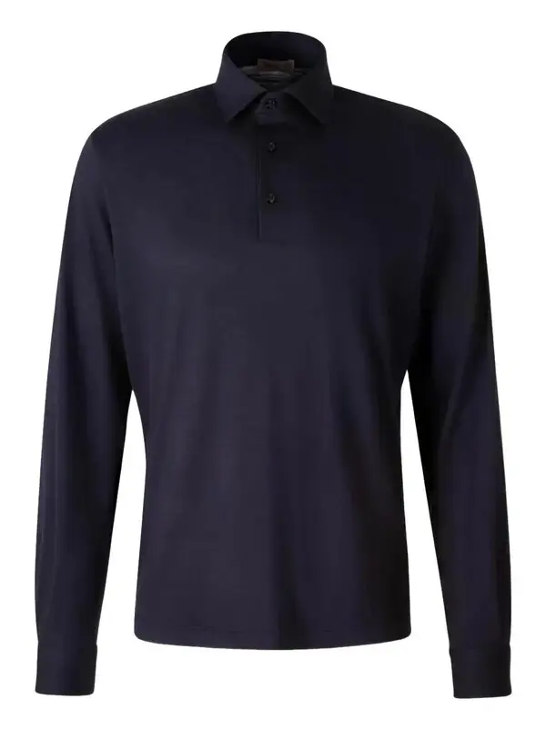 Herno Long-sleeve Polo Shirt - Blue