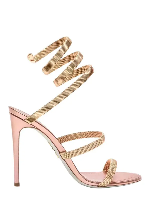 Rene Caovilla 105mm Juniper Sandals - Gold