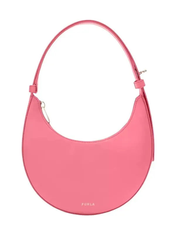 Furla Delizia Half-moon Zip Shoulder Bag - Pink
