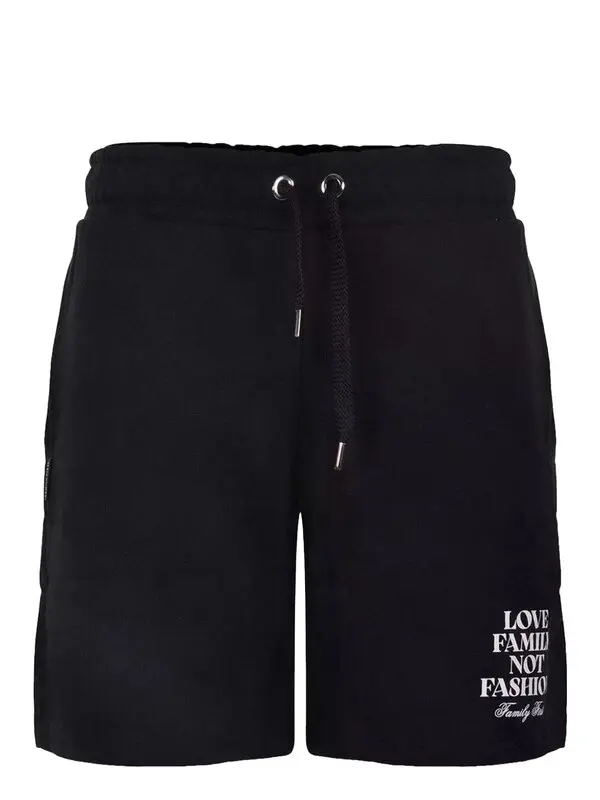 FAMILY FIRST Logo-printed Drawstring Shorts - Black