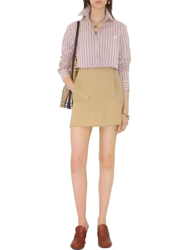 Burberry Mini Skirt - Neutrals