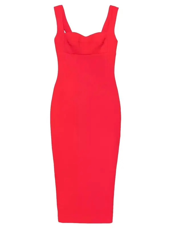 SILK LOVE & LACE Theodora Sleeveless Dress - Red