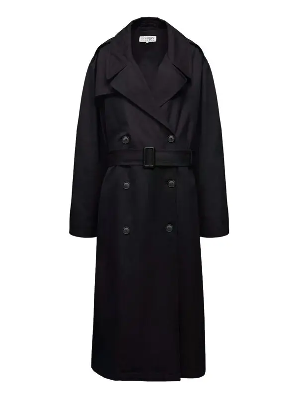 MAISON MARGIELA Cotton Raincoat - Black