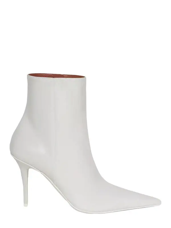 Amina Muaddi 90mm Barbara Boots - White