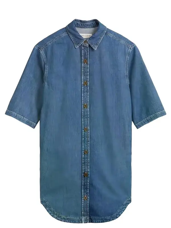 Marc O'polo Button-up Denim Shirt Dress - Blue