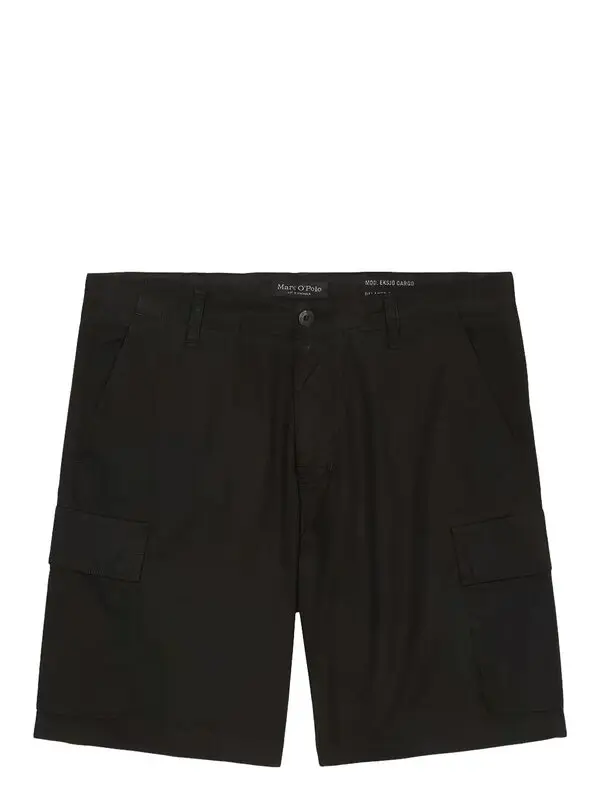Marc O'polo Cotton Cargo Shorts - Black