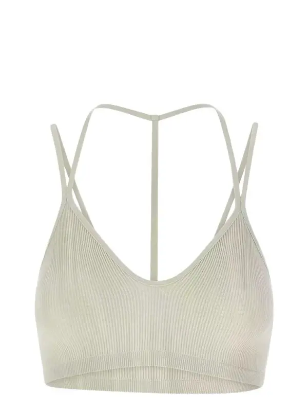 ANDREĀDAMO Fine-ribbed Bra - White