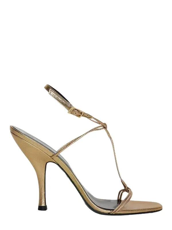JUDE 108mm Metallic Strappy Sandals - Gold