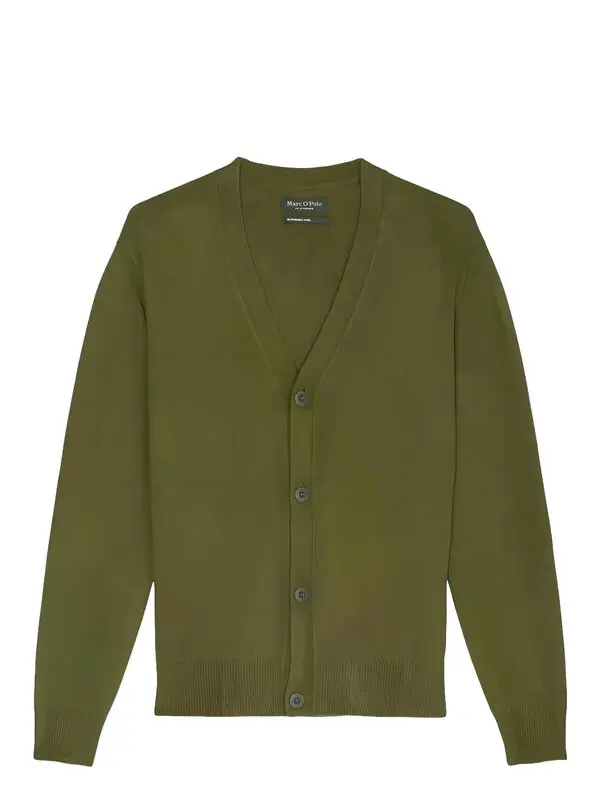 Marc O'polo V-neck Button-up Cardigan - Green